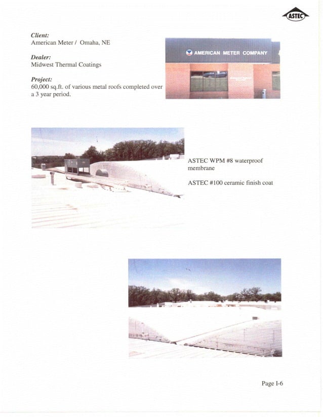 Astec Metal Roof Projects | PDF