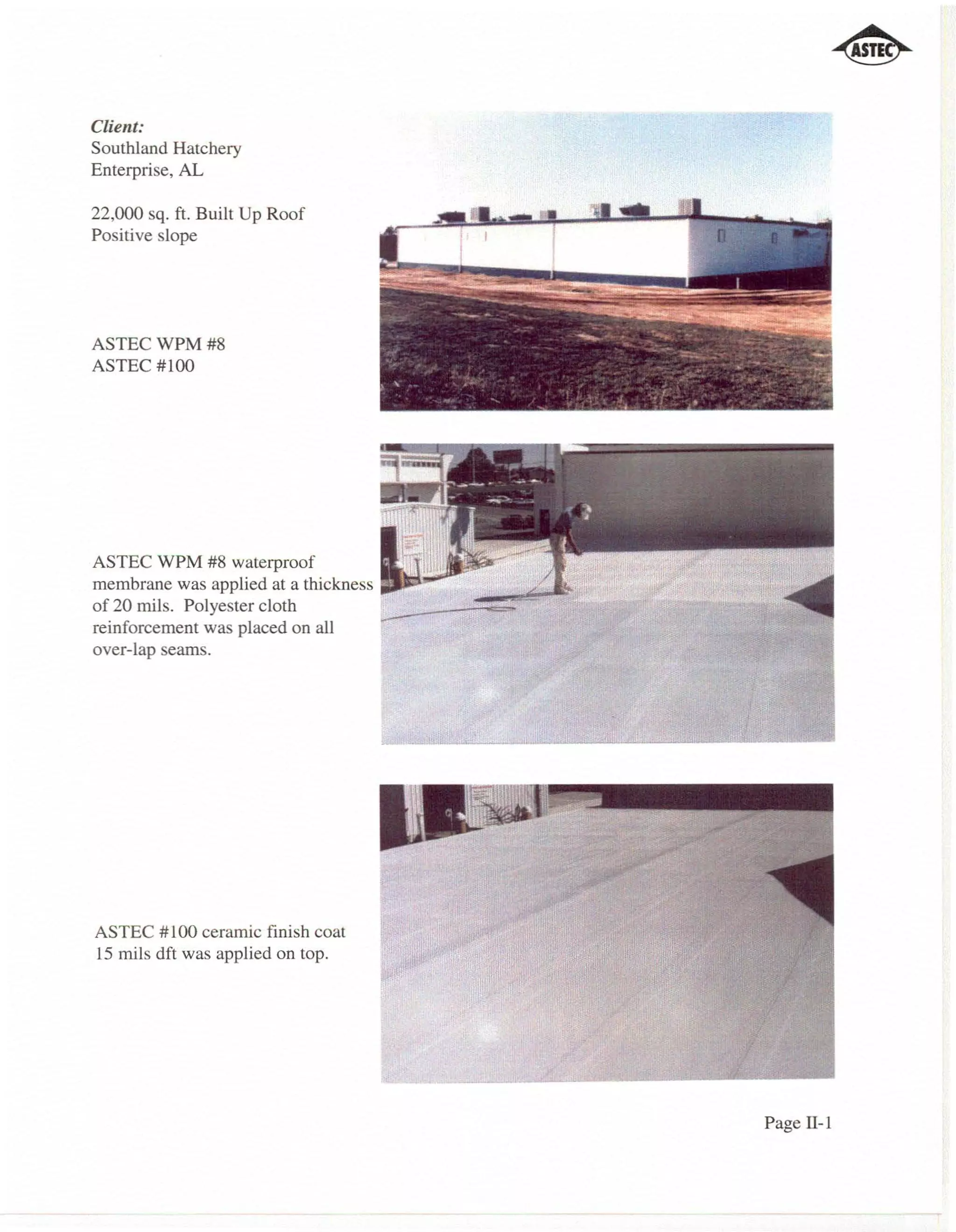 Astec Various Roof Projects | PDF