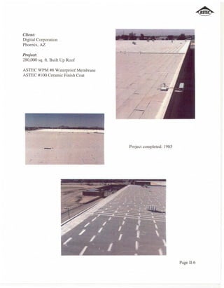 Astec Various Roof Projects | PDF