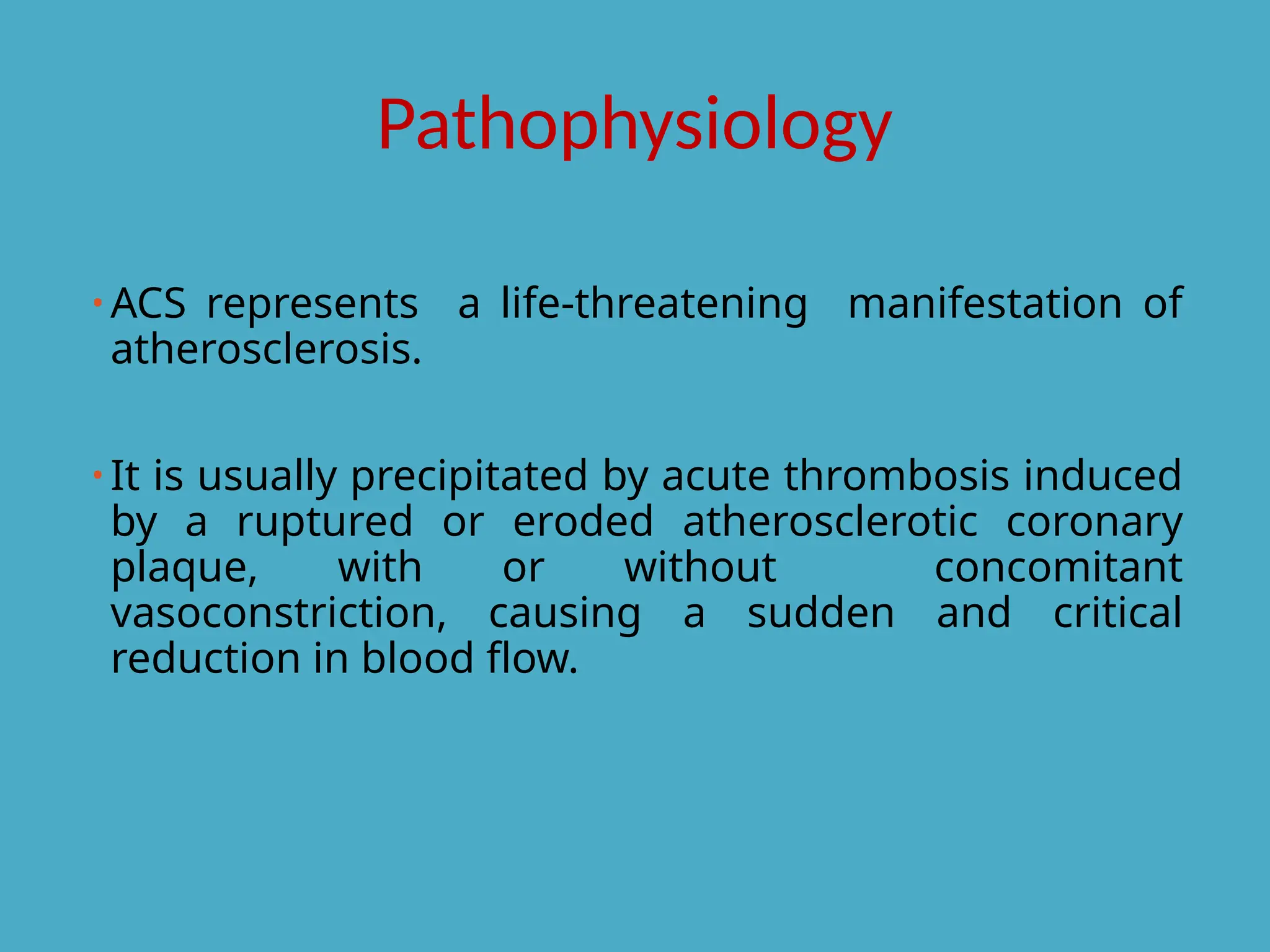 ACS Emergency management in CCU..Focus on ECG | PPTX