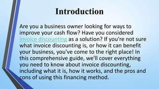 A Step-by-Step Complete Guide to Invoice Discounting: Everything You ...
