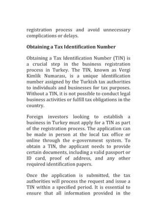 Navigating Turkish Business Registration | PDF