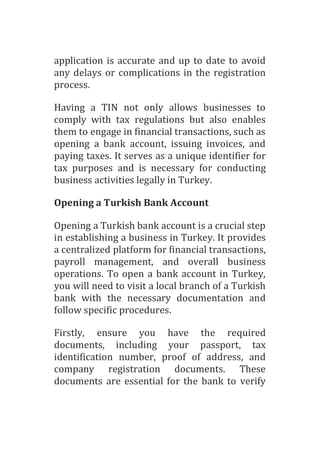 Navigating Turkish Business Registration | PDF