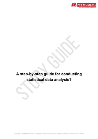 A step-by-step guide for conducting statistical data analysis | PDF