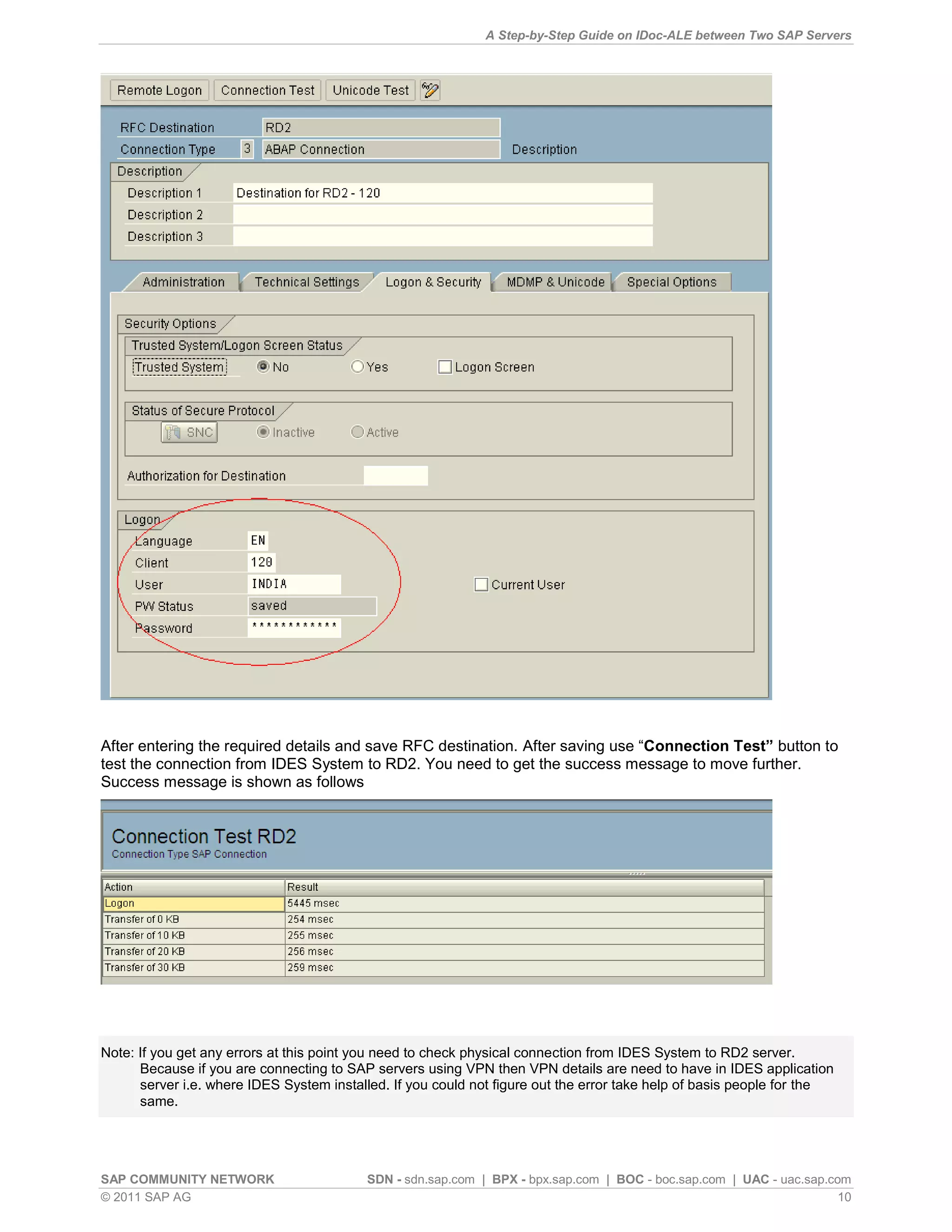 A step by-step guide on i doc-ale between two sap servers | PDF