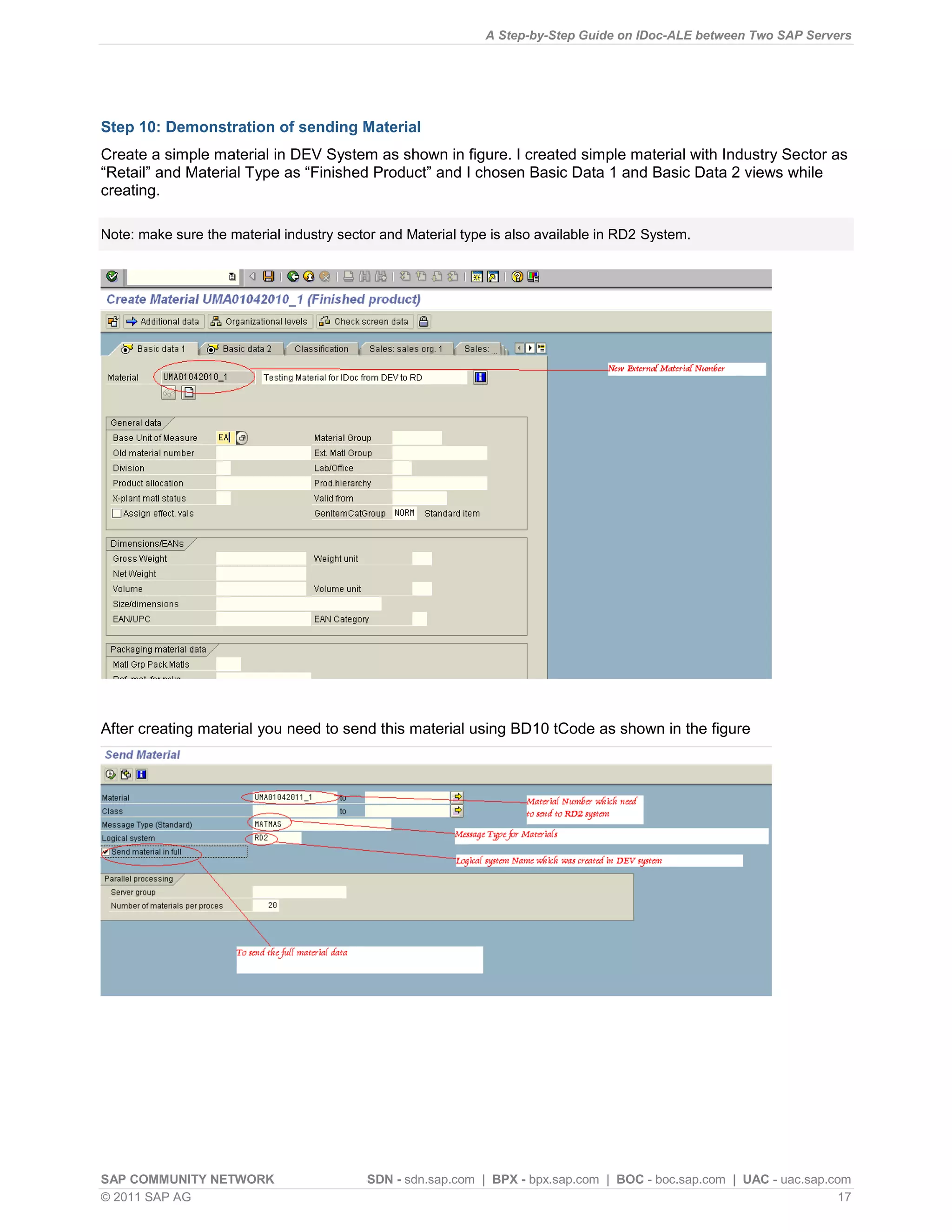 A step by-step guide on i doc-ale between two sap servers | PDF