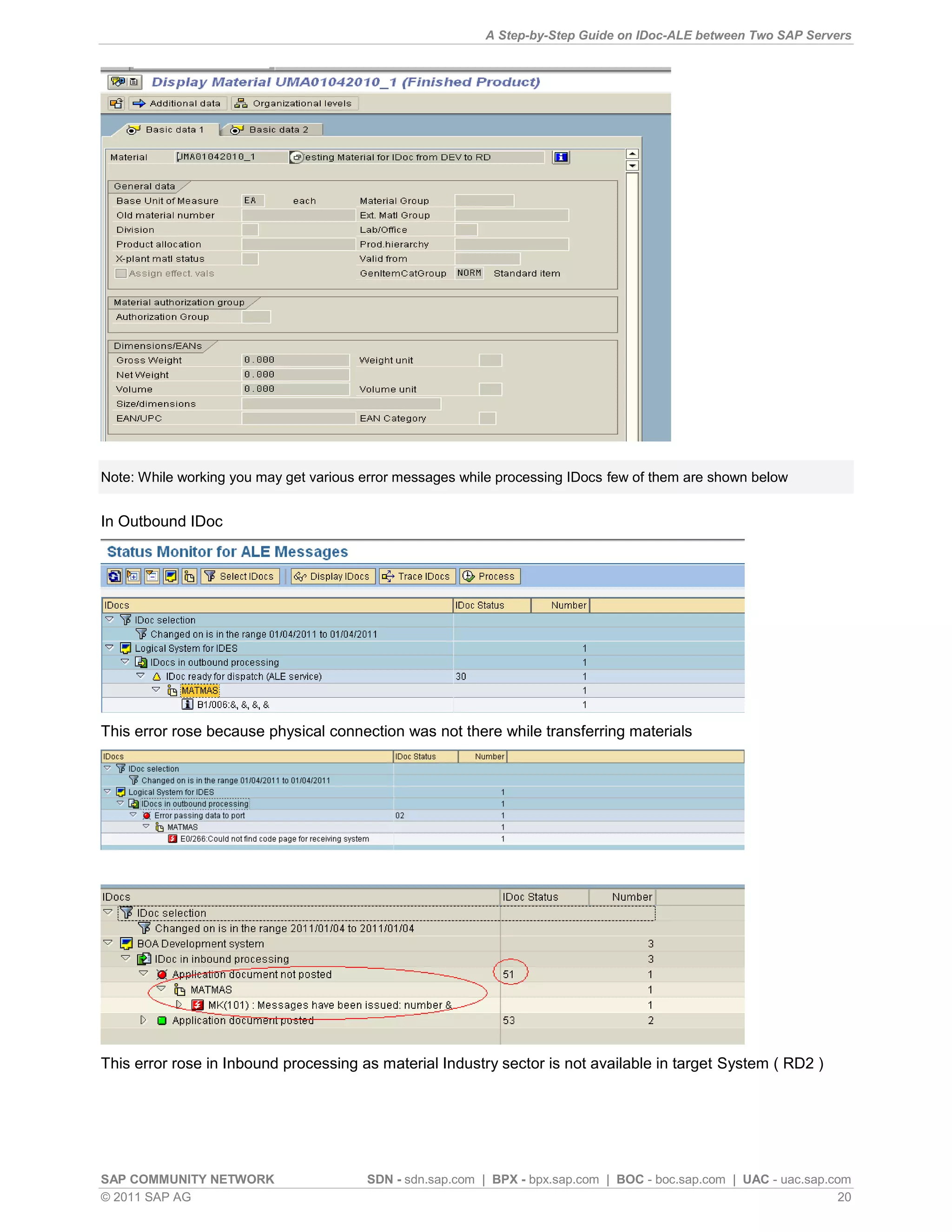 A step by-step guide on i doc-ale between two sap servers | PDF