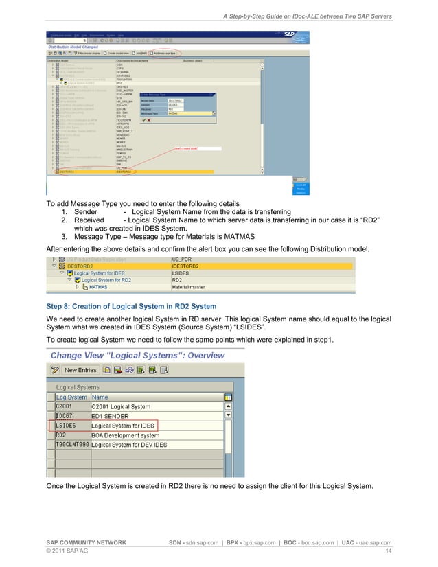 A step by-step guide on i doc-ale between two sap servers | PDF | Operating Systems | Computer ...