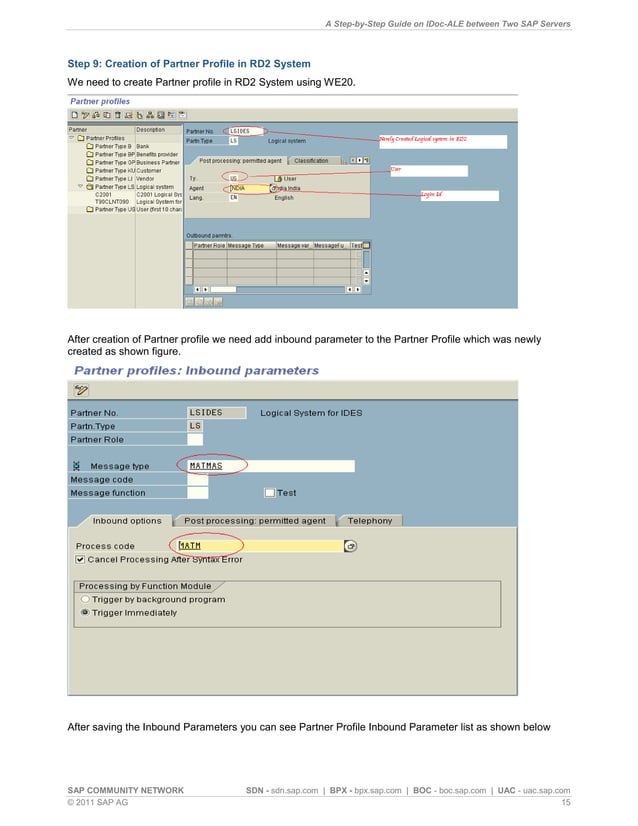 A step by-step guide on i doc-ale between two sap servers | PDF ...