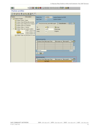 A step by-step guide on i doc-ale between two sap servers | PDF