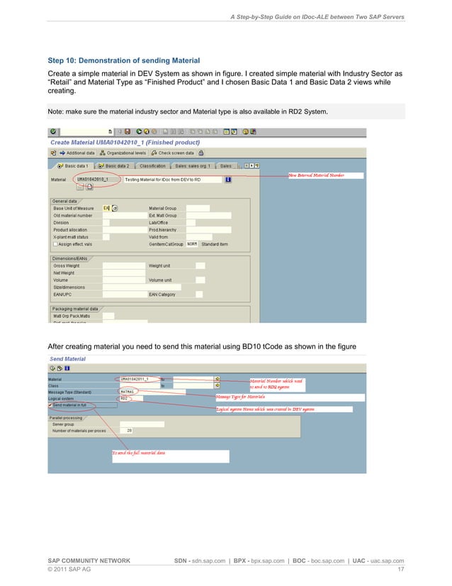 A step by-step guide on i doc-ale between two sap servers | PDF ...