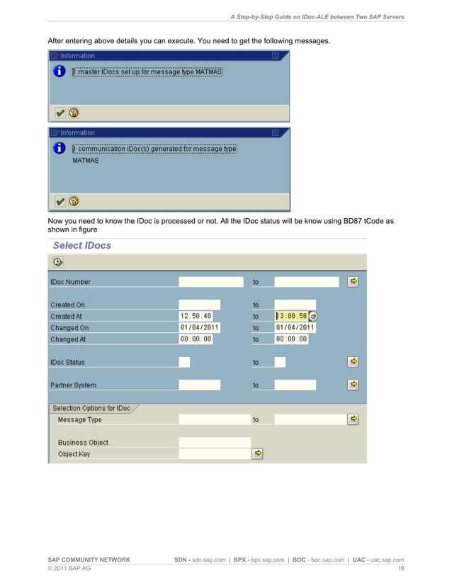 A step by-step guide on i doc-ale between two sap servers | PDF | Operating Systems | Computer ...