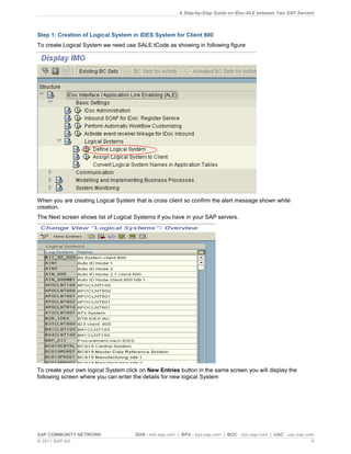 A step by-step guide on i doc-ale between two sap servers | PDF
