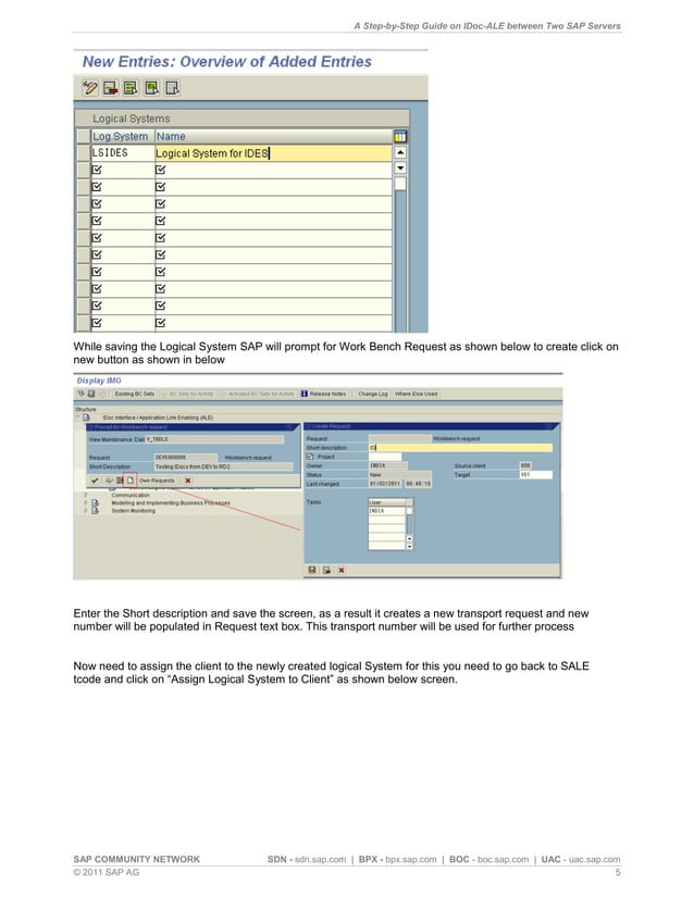A step by-step guide on i doc-ale between two sap servers | PDF | Operating Systems | Computer ...