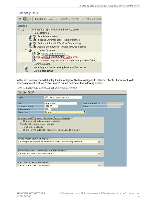 A step by-step guide on i doc-ale between two sap servers | PDF | Operating Systems | Computer ...