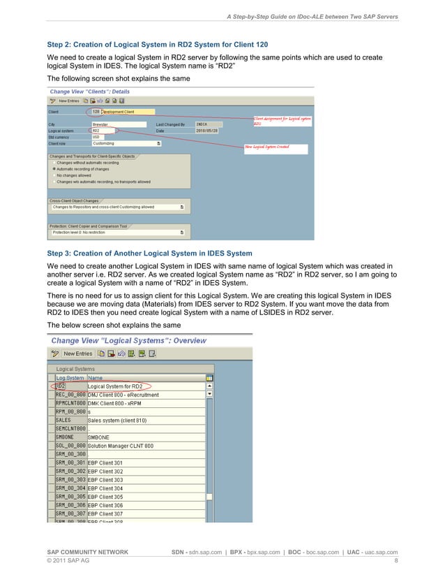 A step by-step guide on i doc-ale between two sap servers | PDF | Operating Systems | Computer ...