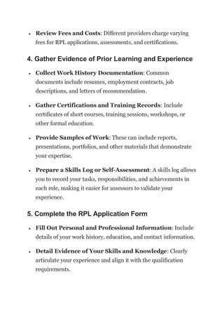 A Step-by-Step Guide to Applying for Recognition of Prior Learning (RPL ...