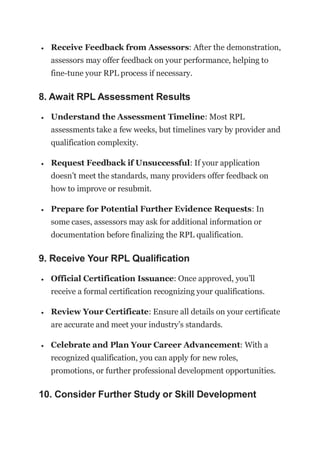A Step-by-Step Guide to Applying for Recognition of Prior Learning (RPL ...