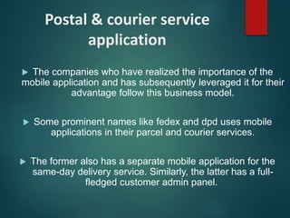 A step by-step guide to build an on-demand courier delivery application ...