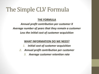 A step by-step guide to calculating customer lifetime value | PPTX