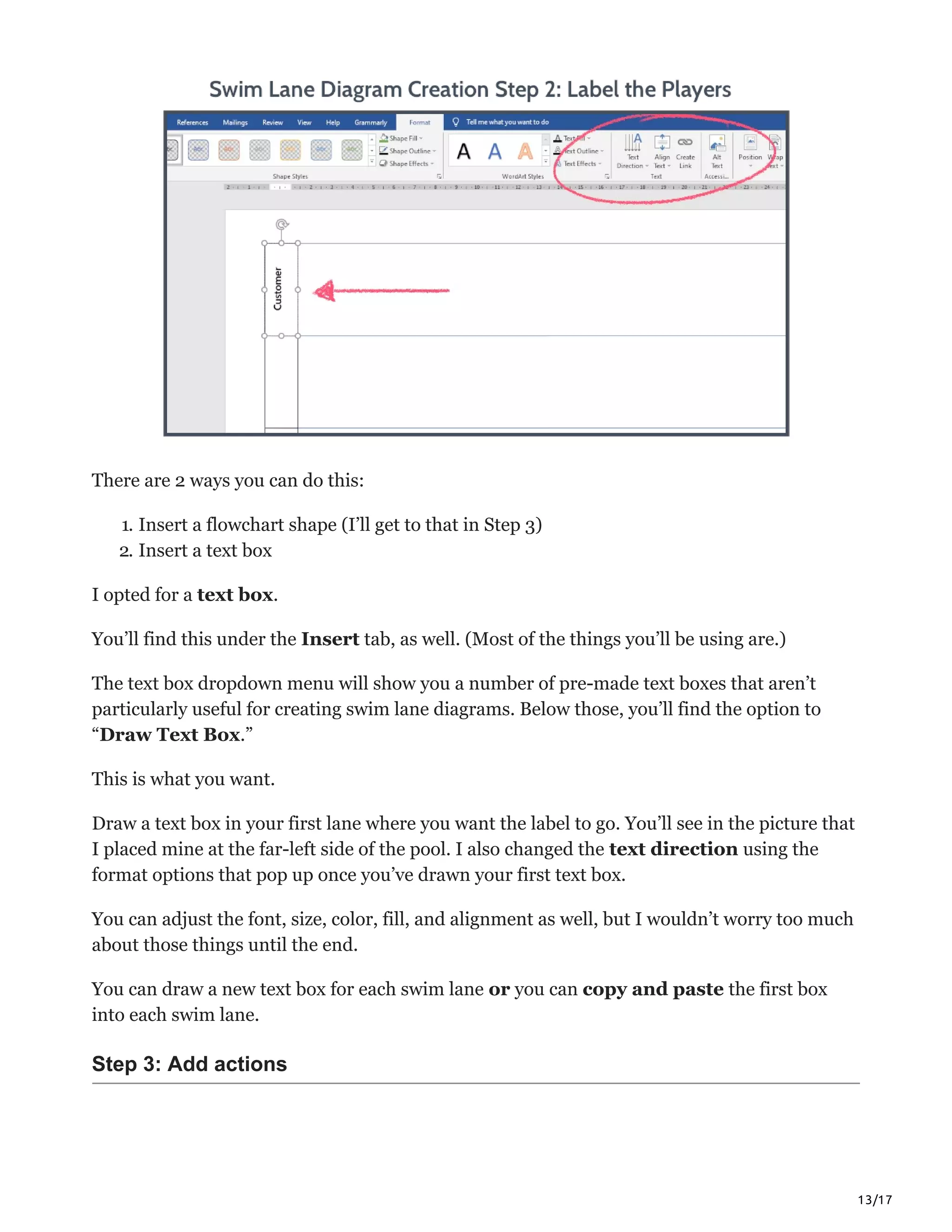 A Step-by-Step Guide to Creating an Effective Swim Lane Diagram | PDF ...