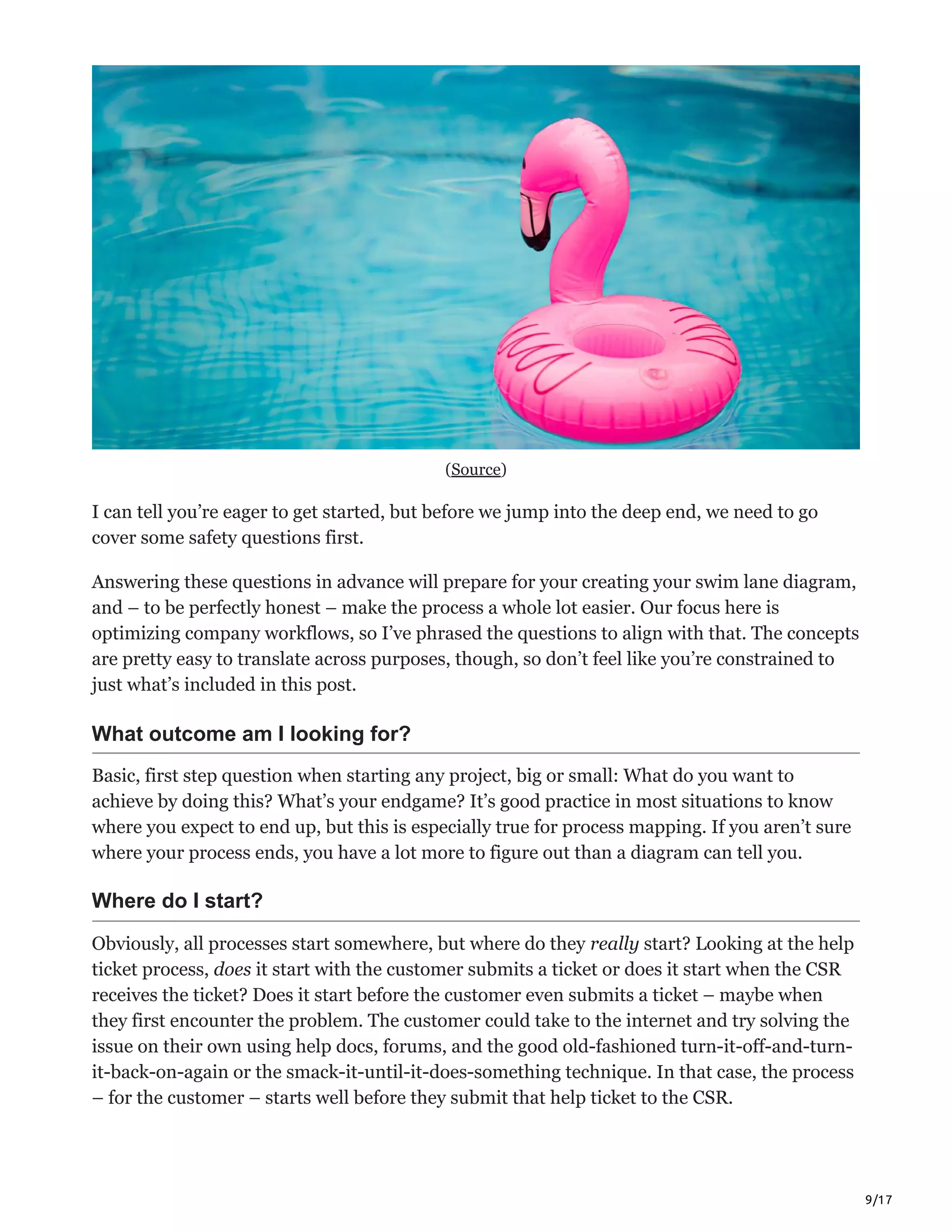 A Step-by-Step Guide to Creating an Effective Swim Lane Diagram | PDF ...