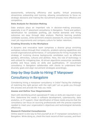 A Step-by-Step Guide to Hire an IT Manpower Consultancy in Bangalore ...