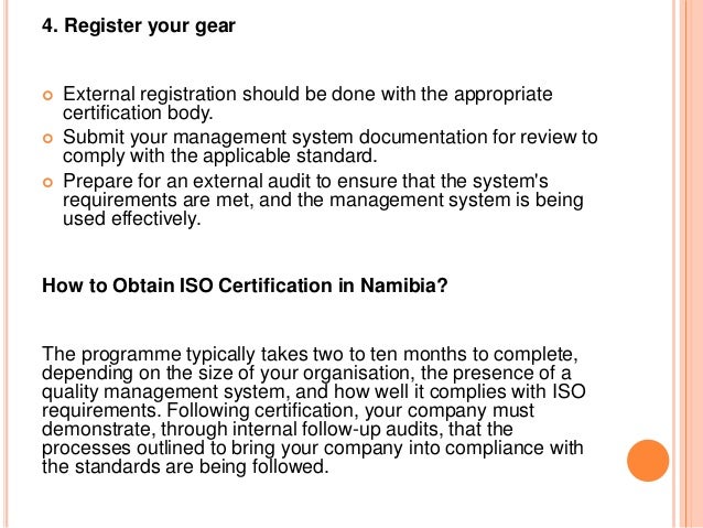 A step-by-step guide to ISO Certification in Namibia.pptx