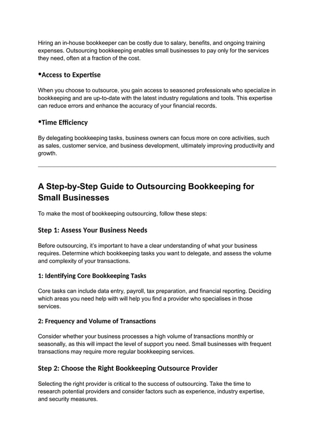 A Step-by-Step Guide to Outsourcing Bookkeeping for Small Businesses.ppt