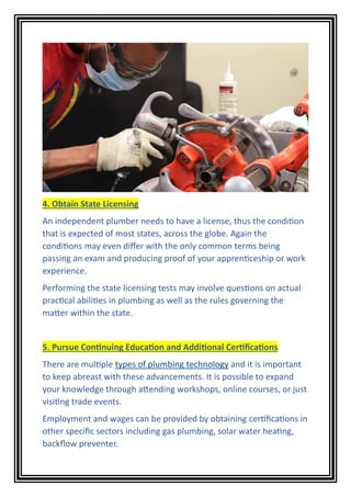 A Step-By-Step Guide To Starting A Successful Career In Plumbing | PDF