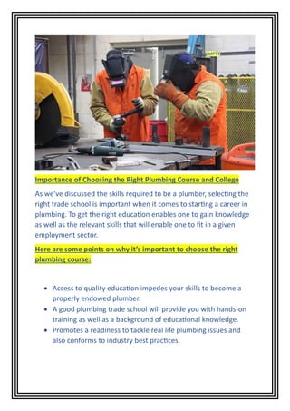 A Step-By-Step Guide To Starting A Successful Career In Plumbing | PDF