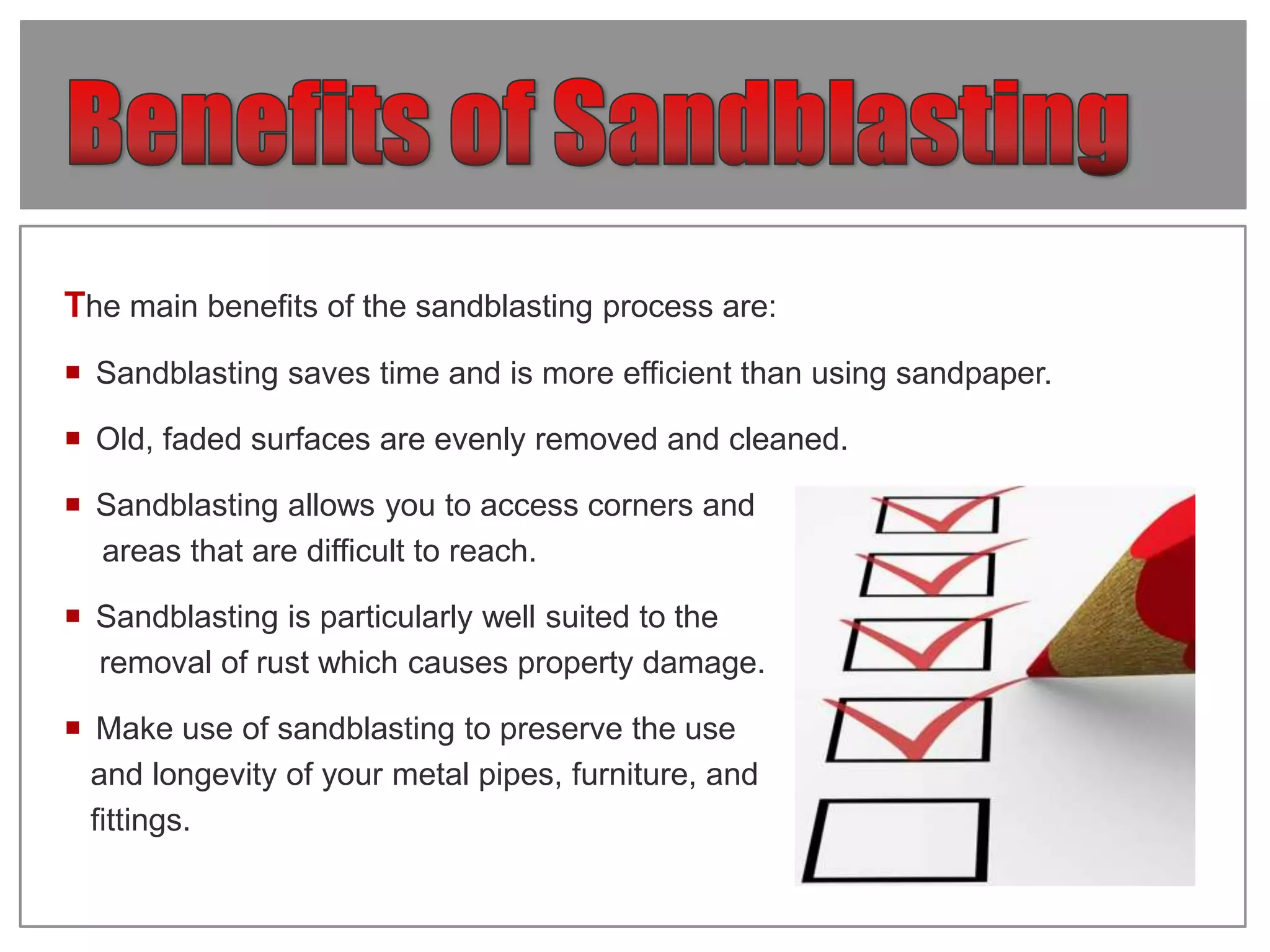 A step by-step guide to the sandblasting process | PDF