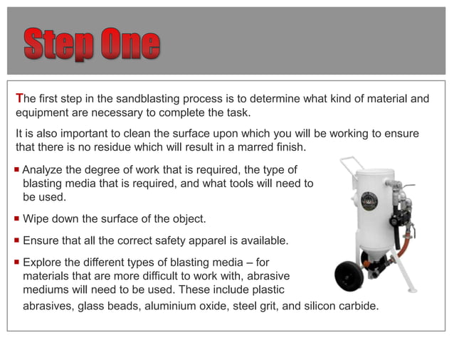 A step by-step guide to the sandblasting process | PDF