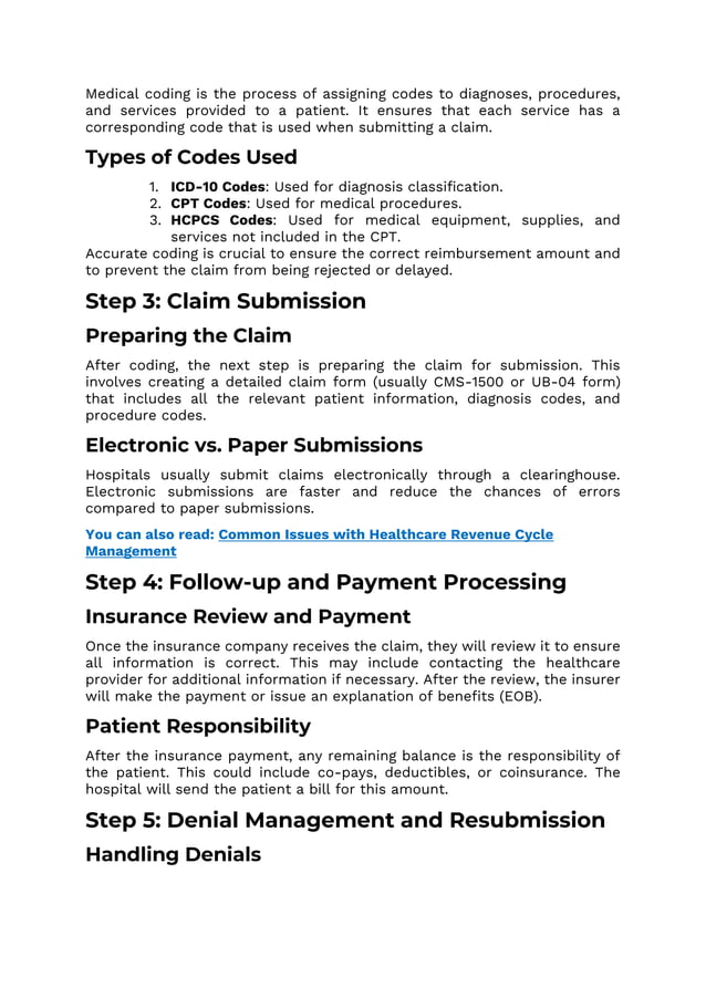 A Step-by-Step Hospital Medical Billing Guide | PDF