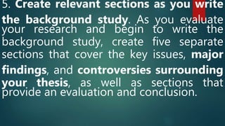 A step by-step on how to do a background | PPTX