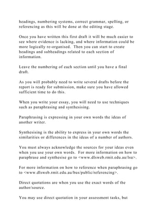 A step by step guide to report writing Step 1 Choose your top.docx