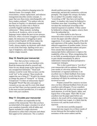 A step by step guide to writing a scientific manuscript | PDF