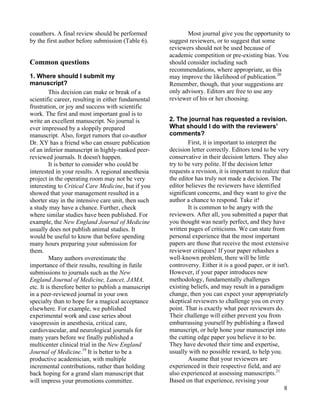 A step by step guide to writing a scientific manuscript | PDF