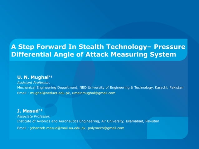 Pressure Differential Angle of Attack Measuring System | PPT