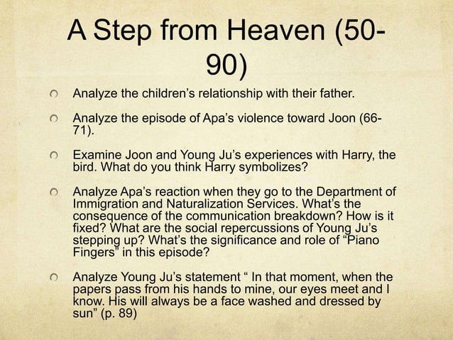 A step from heaven 343 | PPT