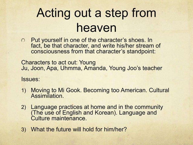 A step from heaven 343 | PPT