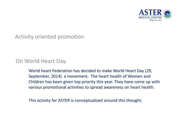 Aster - heart day presentation | PPT
