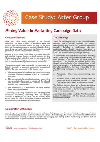 Aster Case Study 12.10.2008 Csl | PDF