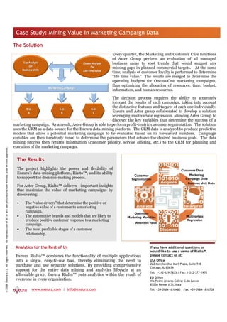 Aster Case Study 12.10.2008 Csl | PDF