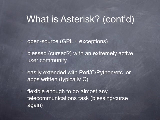 Asterisk Introduction | PPT | Computer Networking | Computing