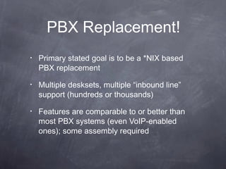 Asterisk Introduction | PPT | Computer Networking | Computing