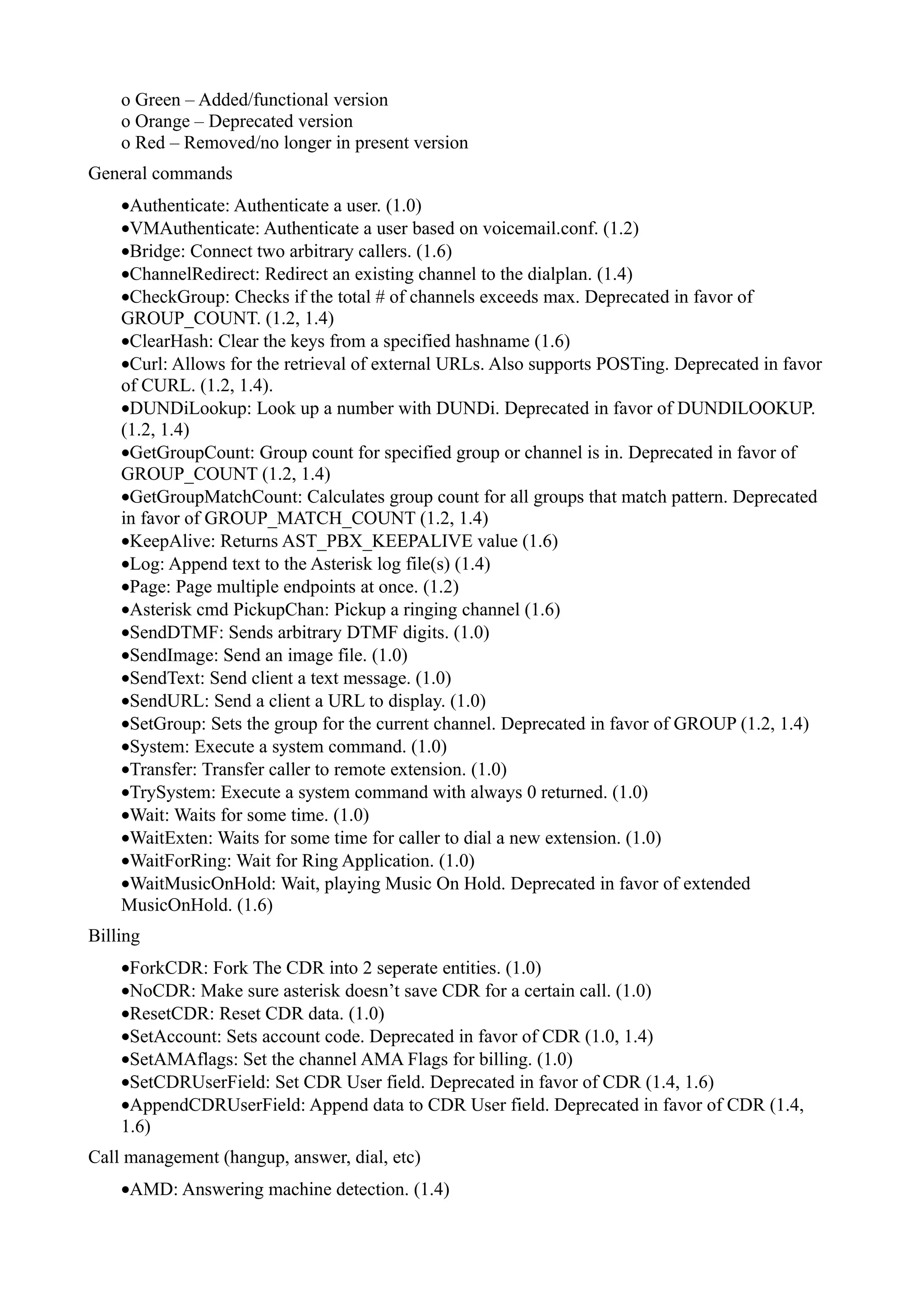Asterisk PBX Commands, Leadinspiration | DOC