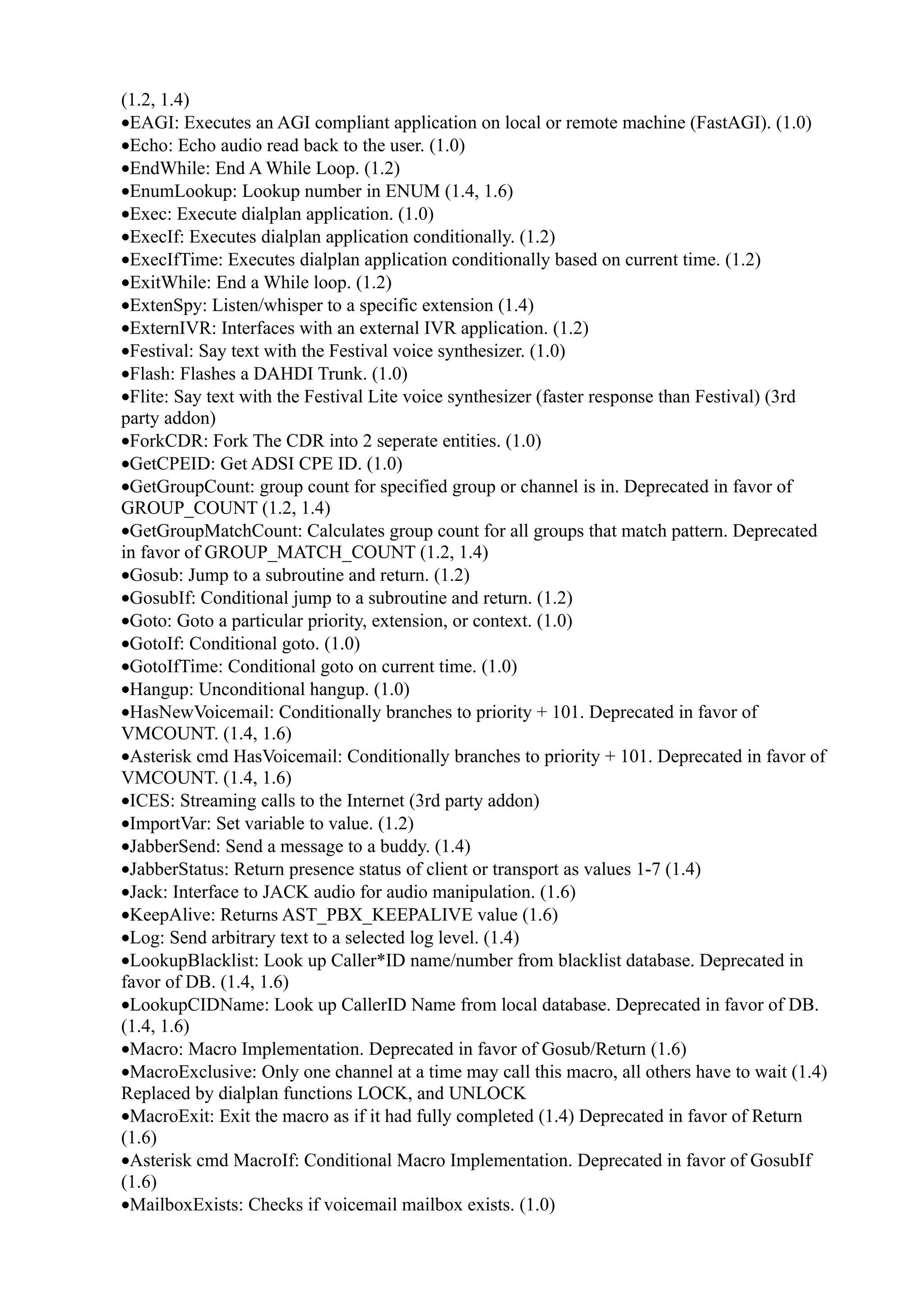 Asterisk PBX Commands, Leadinspiration | DOC