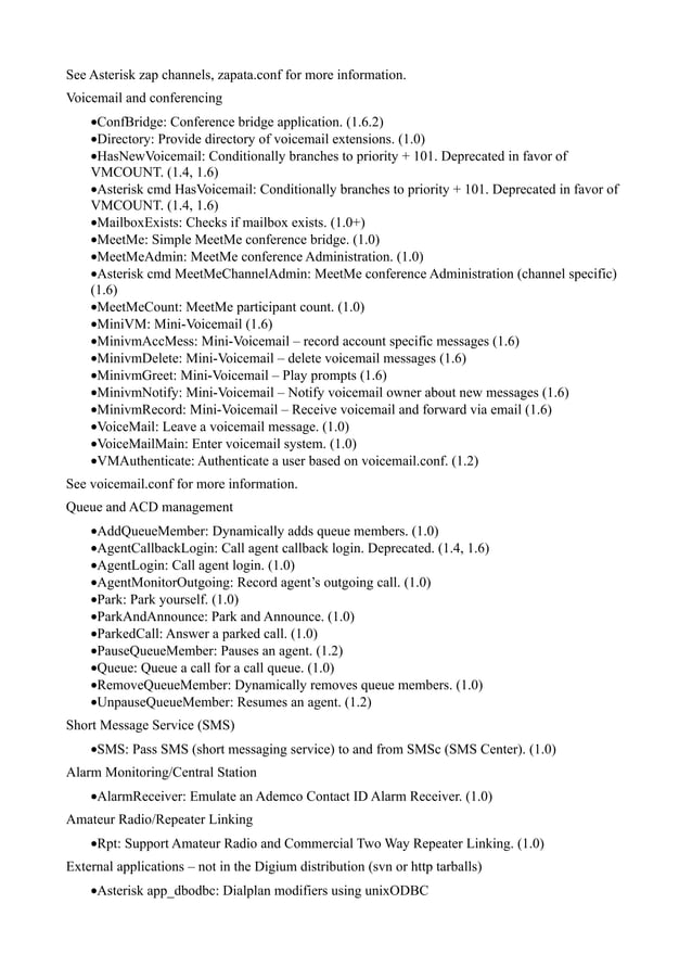 Asterisk PBX Commands, Leadinspiration | PDF