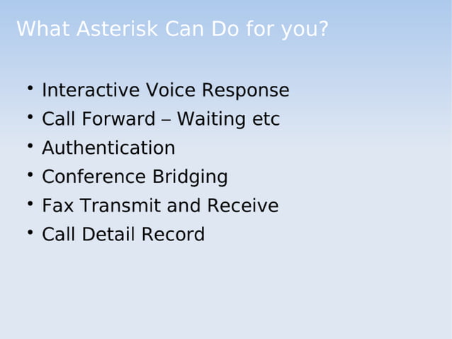 ASTERISK - Open Source PBS | PPT
